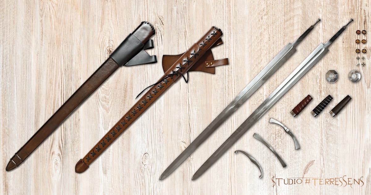 Customized medieval / Templar sword #Terressens