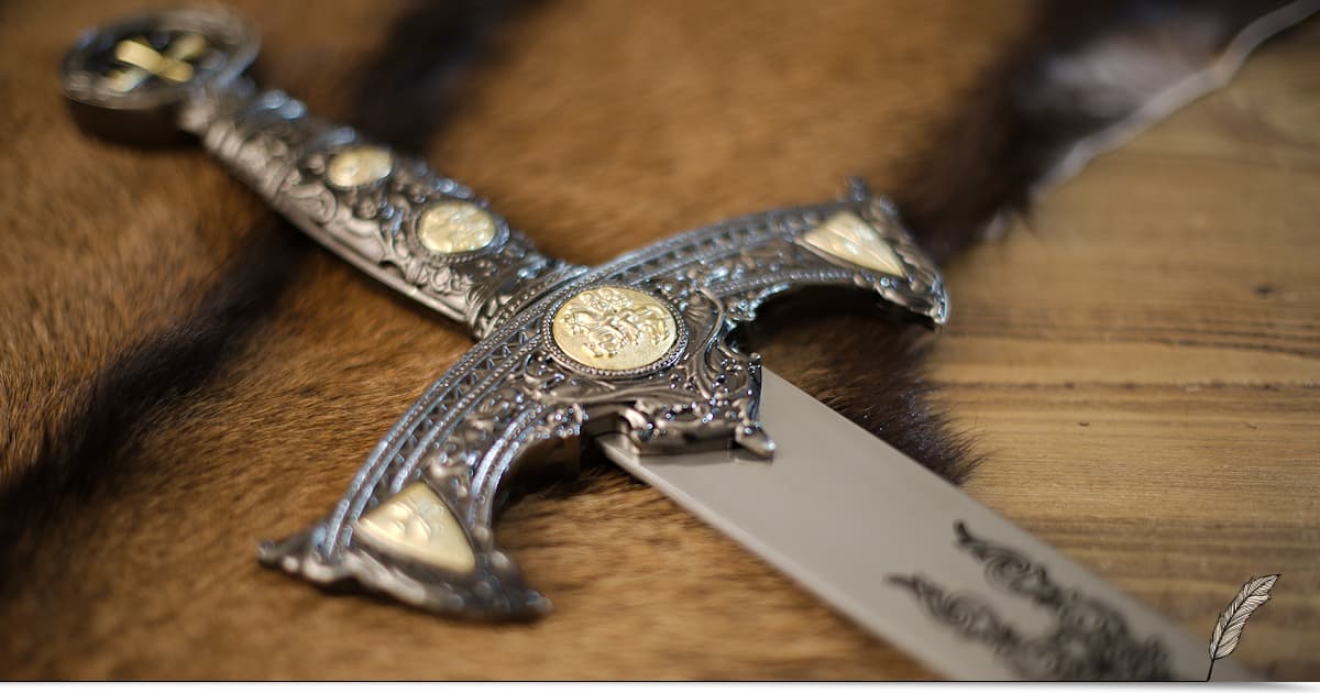 Templar decorative sword