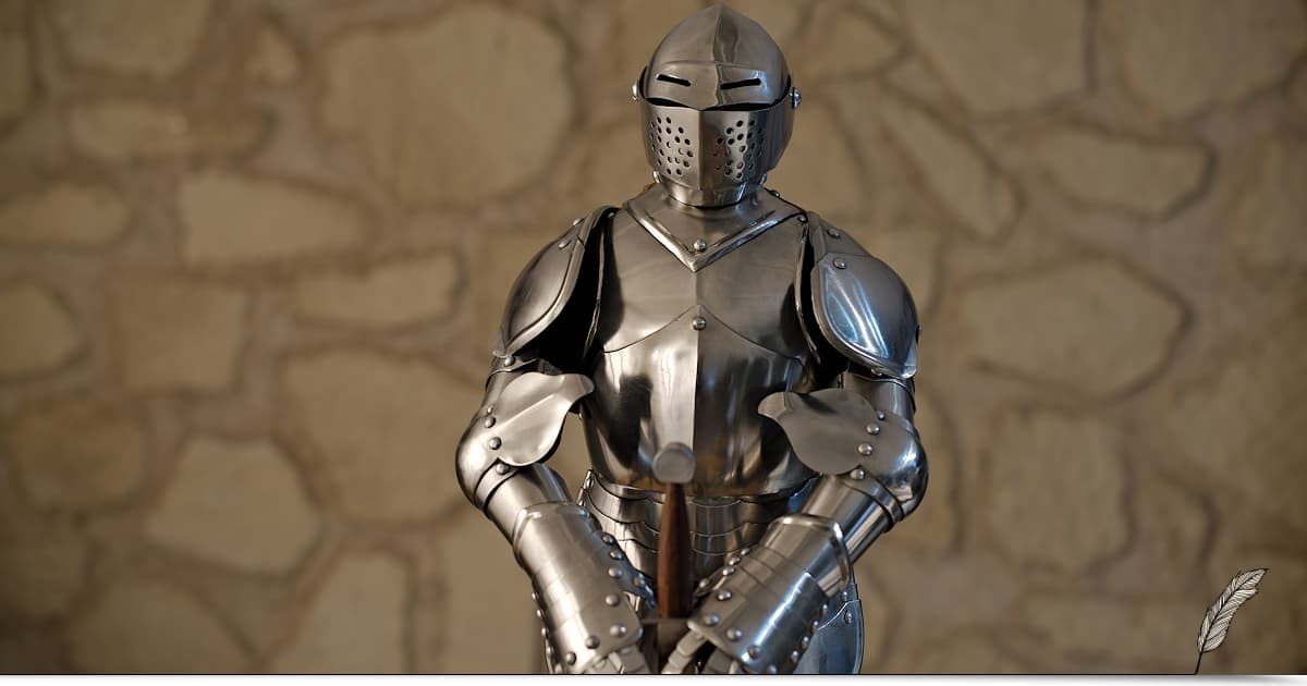 French medieval armor XVᵗʰ - XVIᵗʰ centuries (miniature)